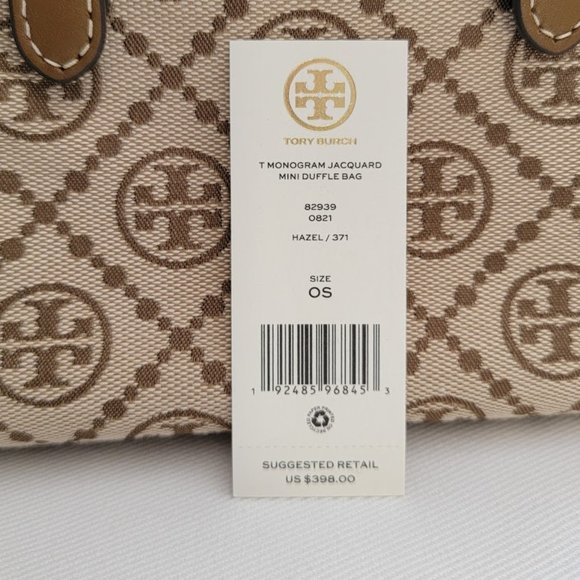 Tory Burch | Bags | Tory Burchhost Pickt Monogram Jacquard Mini Duffle ...